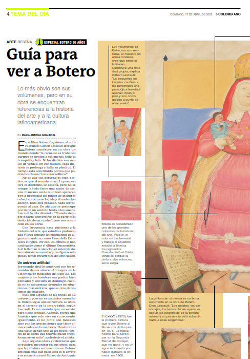 Fernado Botero y su obra | Prensa Escuela